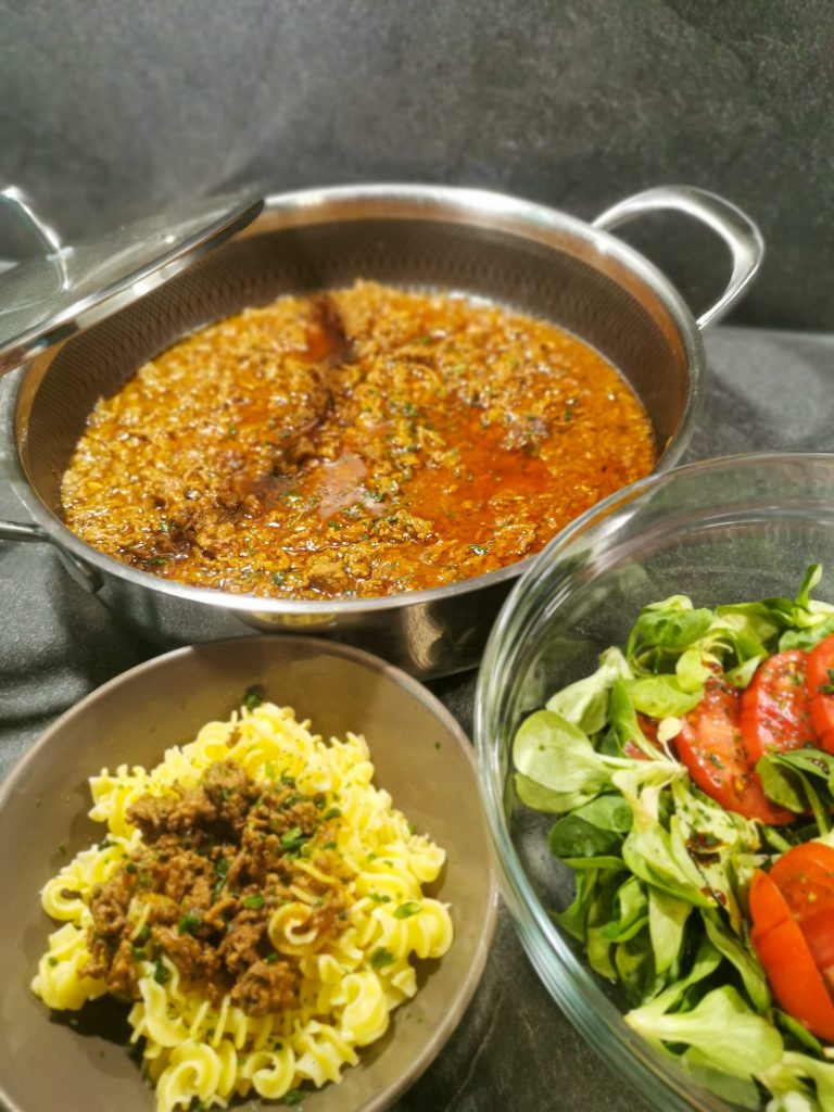 Haschee ♥ Schwäbisches Rezept Edelstahl-Antihaft-Sauteuse